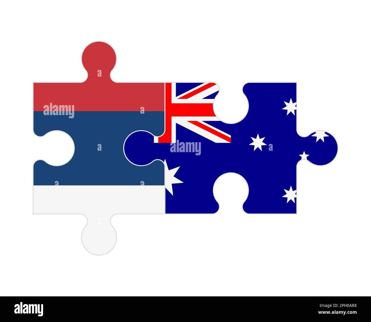Australia serbia flag hi-res stock photography and images - Alamy