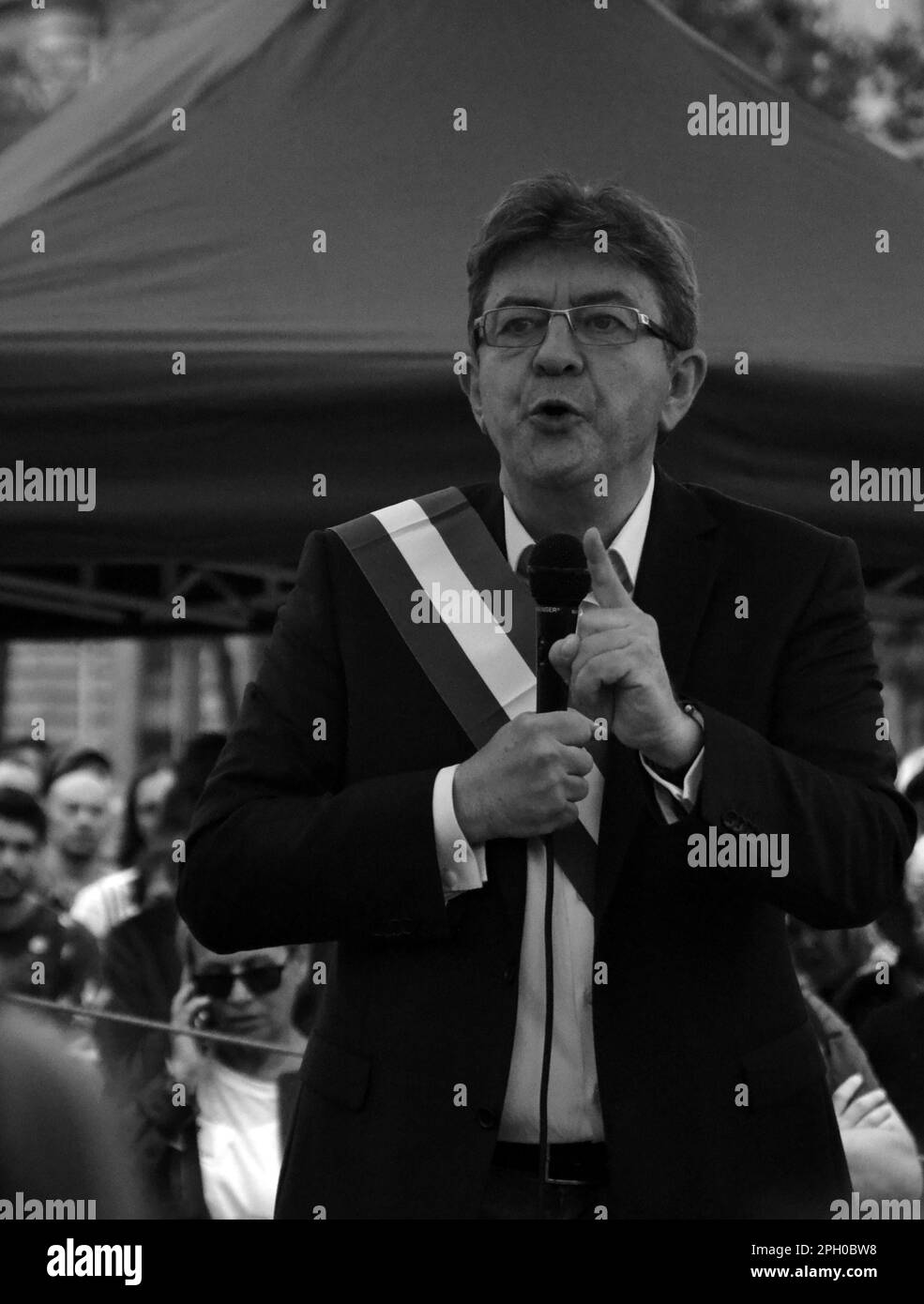 French president france emmanuel Black and White Stock Photos & Images ...