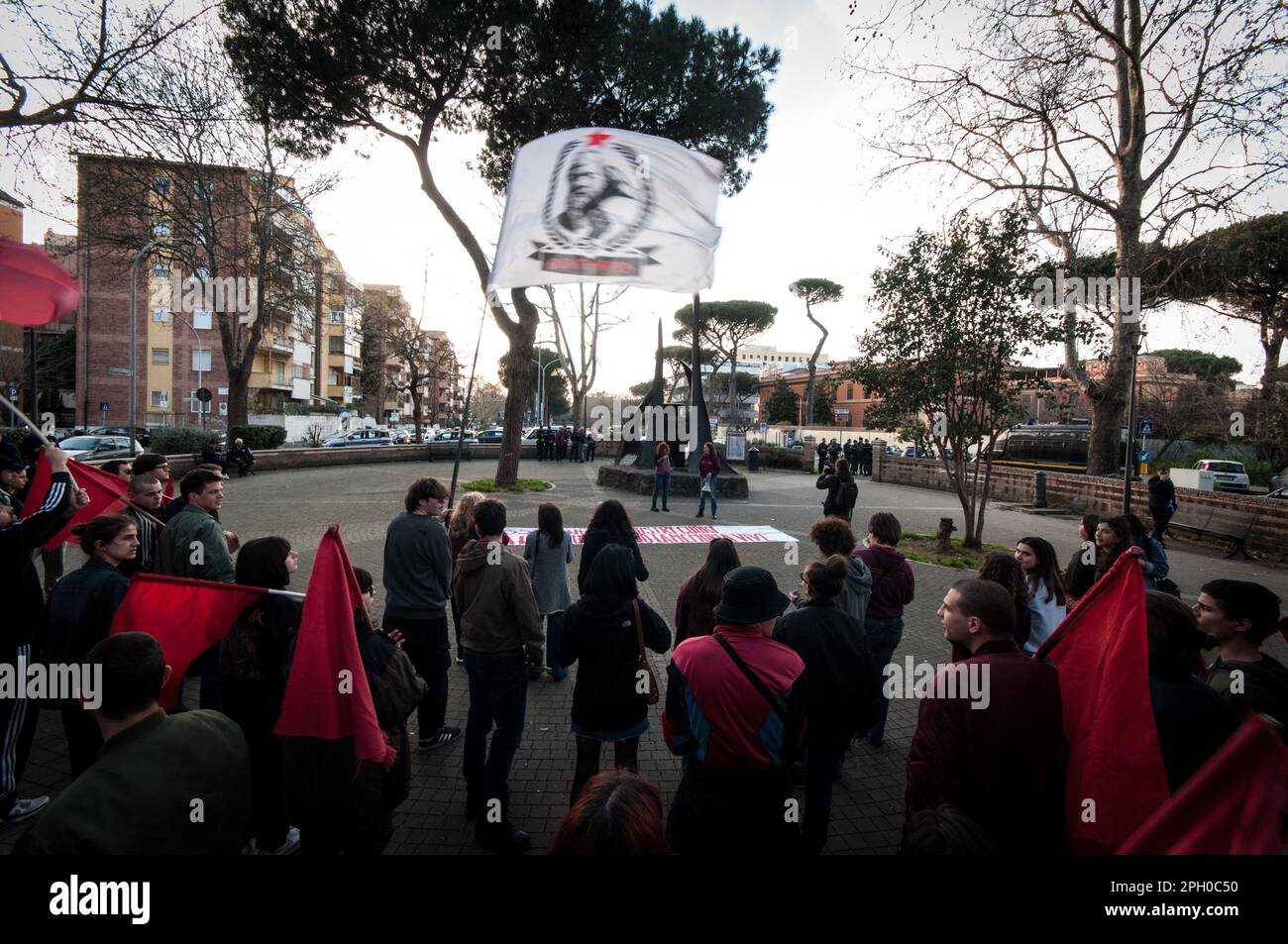 Rome, Italy, Italy. 24th Mar, 2023. The Communist Front in memory of ...