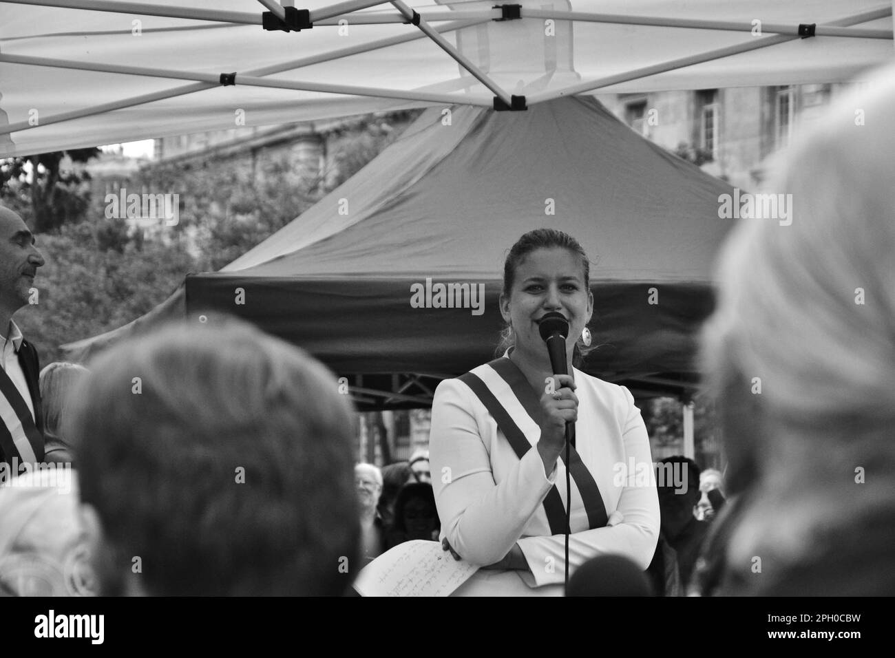 Paris, France - July 11th 2017 : Portrait of Mathilde Panot. She is now ...