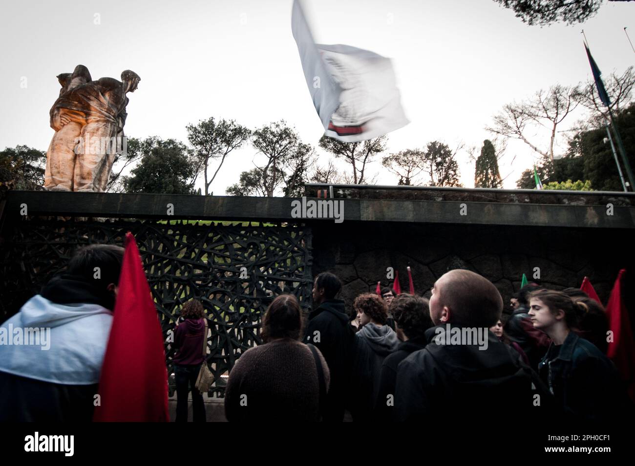 Rome, Italy, Italy. 24th Mar, 2023. The Communist Front in memory of ...