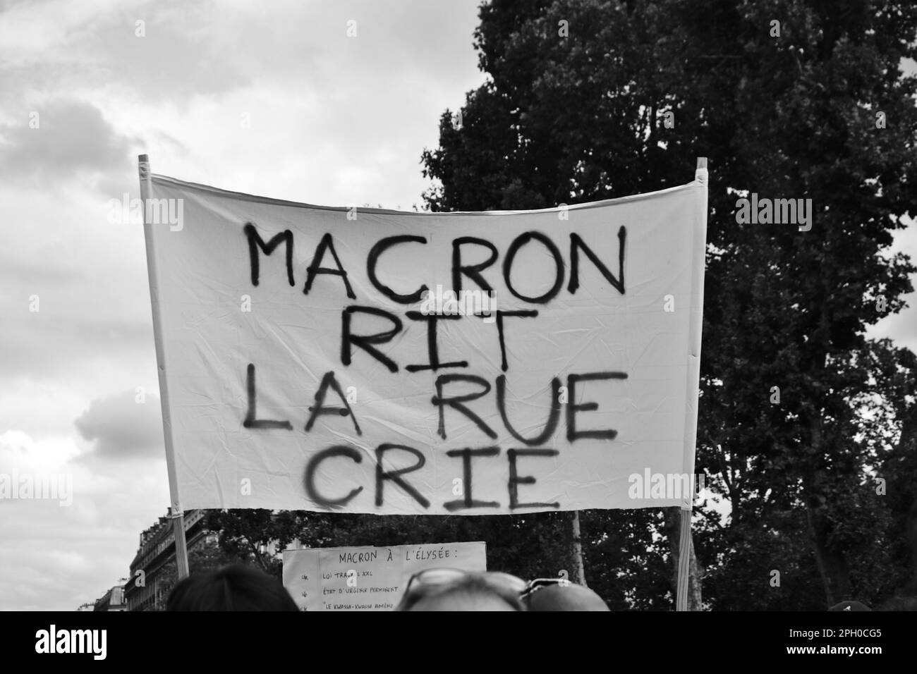 President emmanuel macron 2017 Black and White Stock Photos & Images ...
