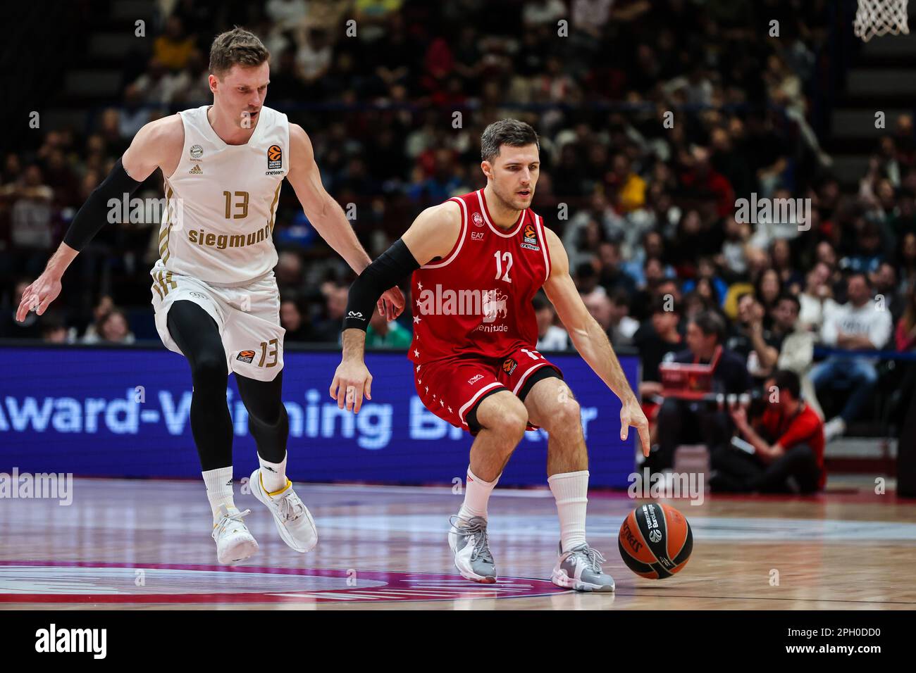 Milan, Italy. 24th Mar, 2023. Billy Baron #12 of EA7 Emporio Armani ...