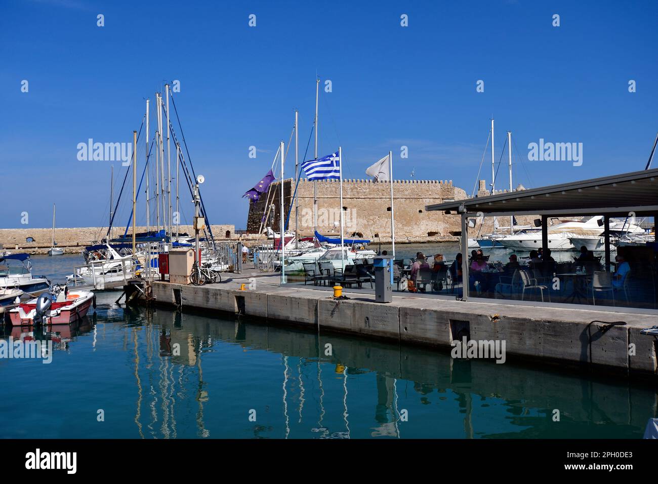 Iraklio, Greece - October 14, 2022: The capital of Crete Island, the ...