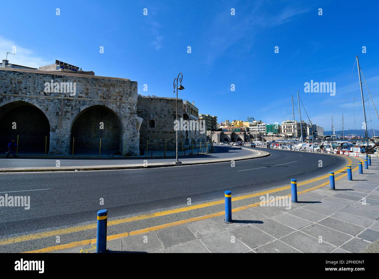 Iraklio, Greece - October 14, 2022: The capital of Crete Island, the ...