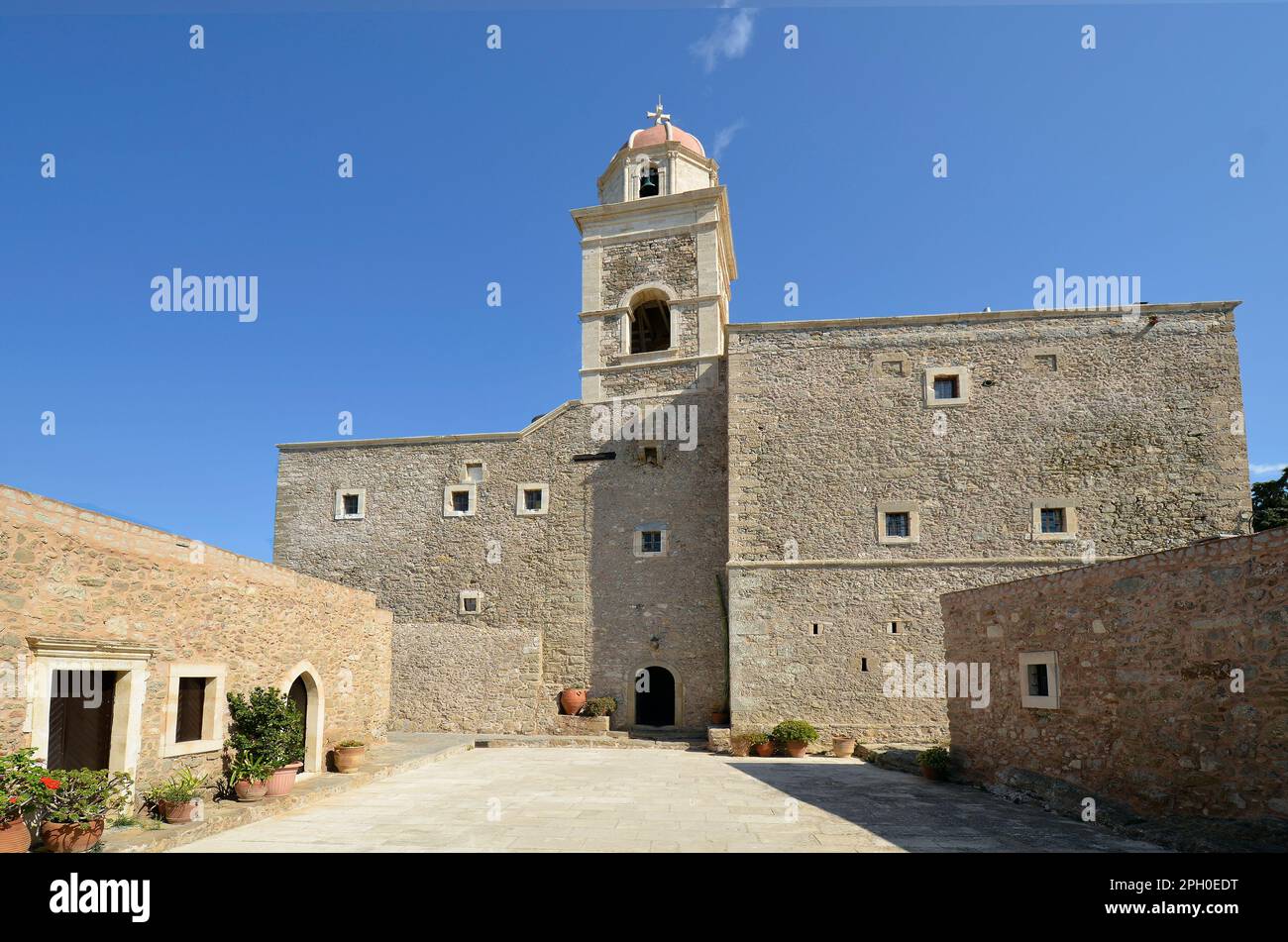 Greece, monastery of Toplou, located in the north-east of Crete Stock ...