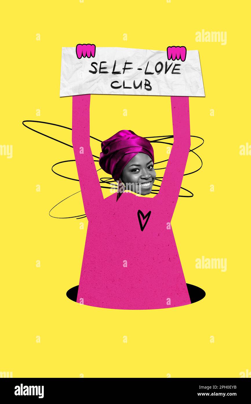 Photo collage of female protest against society stereotypes women ...