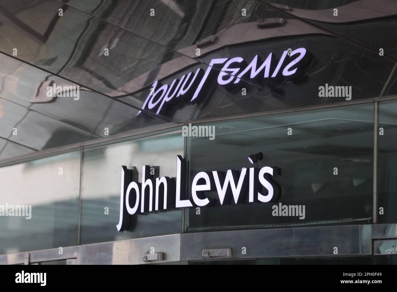 File photo dated 04/07/2020 of John Lewis department store signage in ...