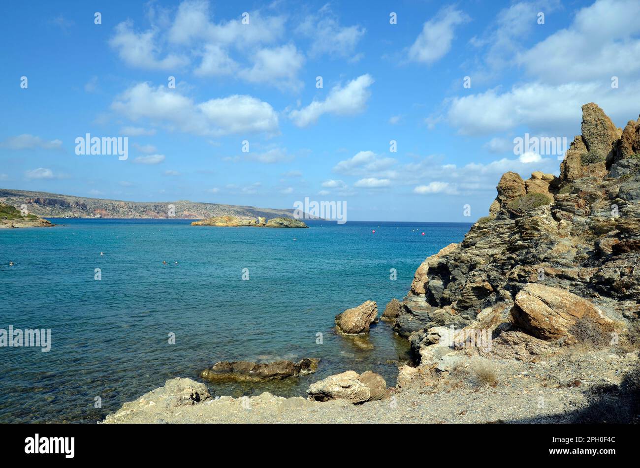 Greece, the beach of Vai a popular but difficult to reach and protected ...