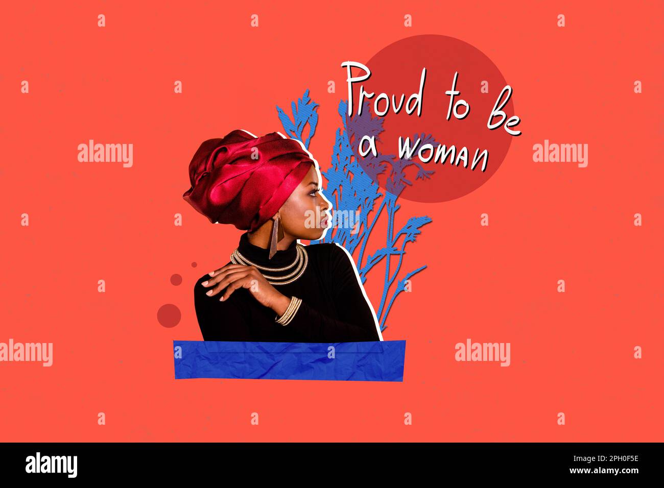 Diversity ethnic lady proud to be a woman concept stand for women ...