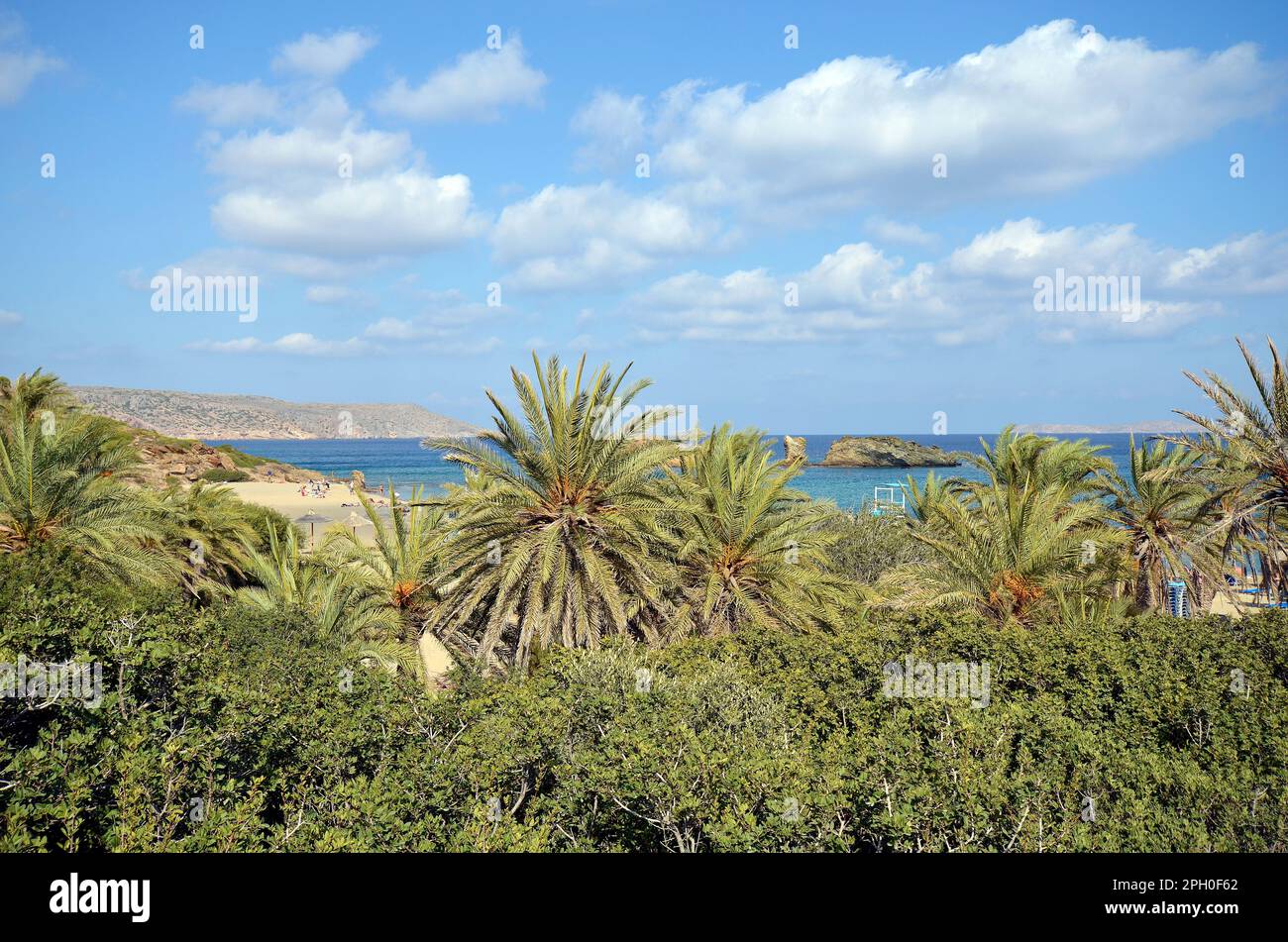 Greece, the beach of Vai a popular but difficult to reach and protected ...