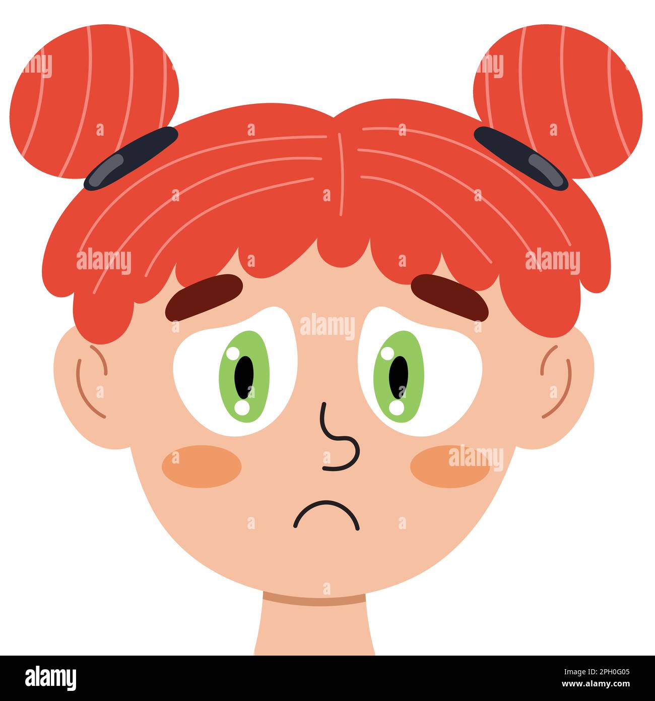 Sad Kids Faces Clipart