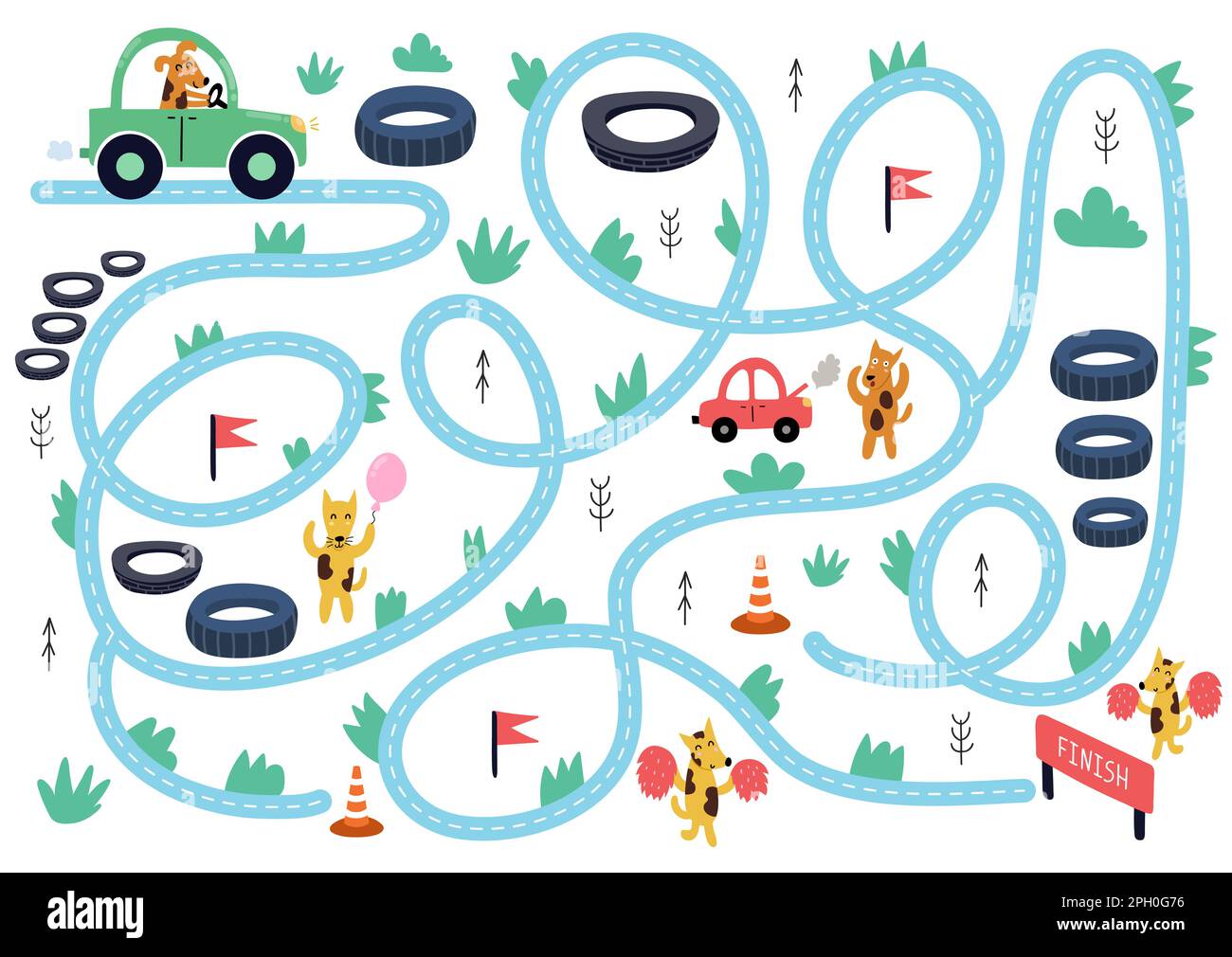 Kids maze game car hi-res stock photography and images - Alamy