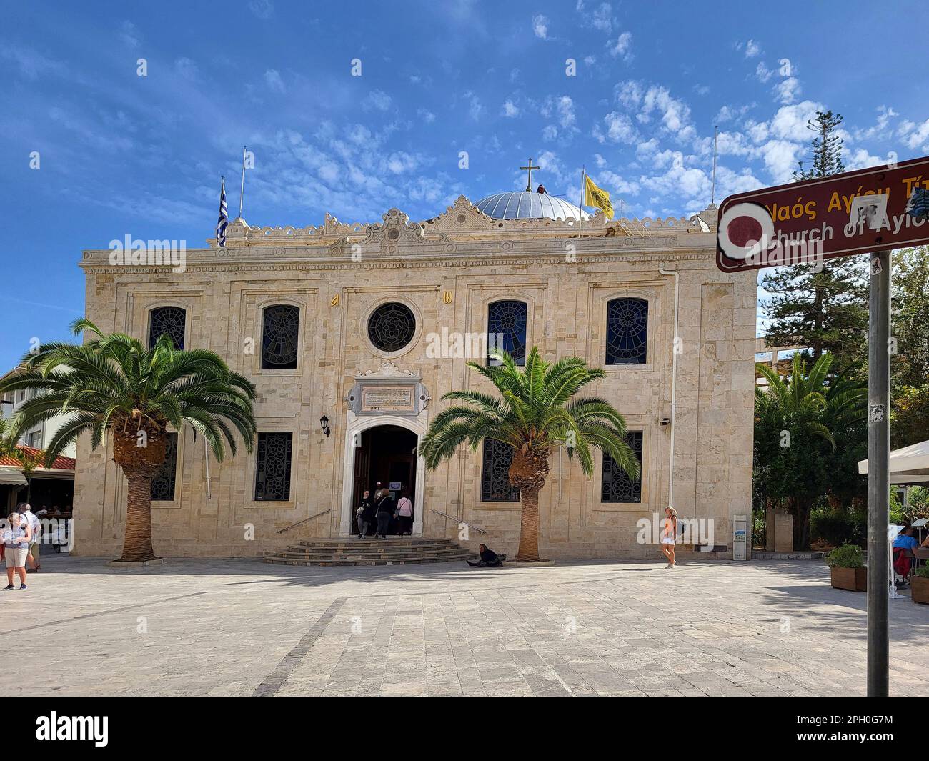 Iraklio, Greece - October 14, 2022: The capital of Crete Island, church ...