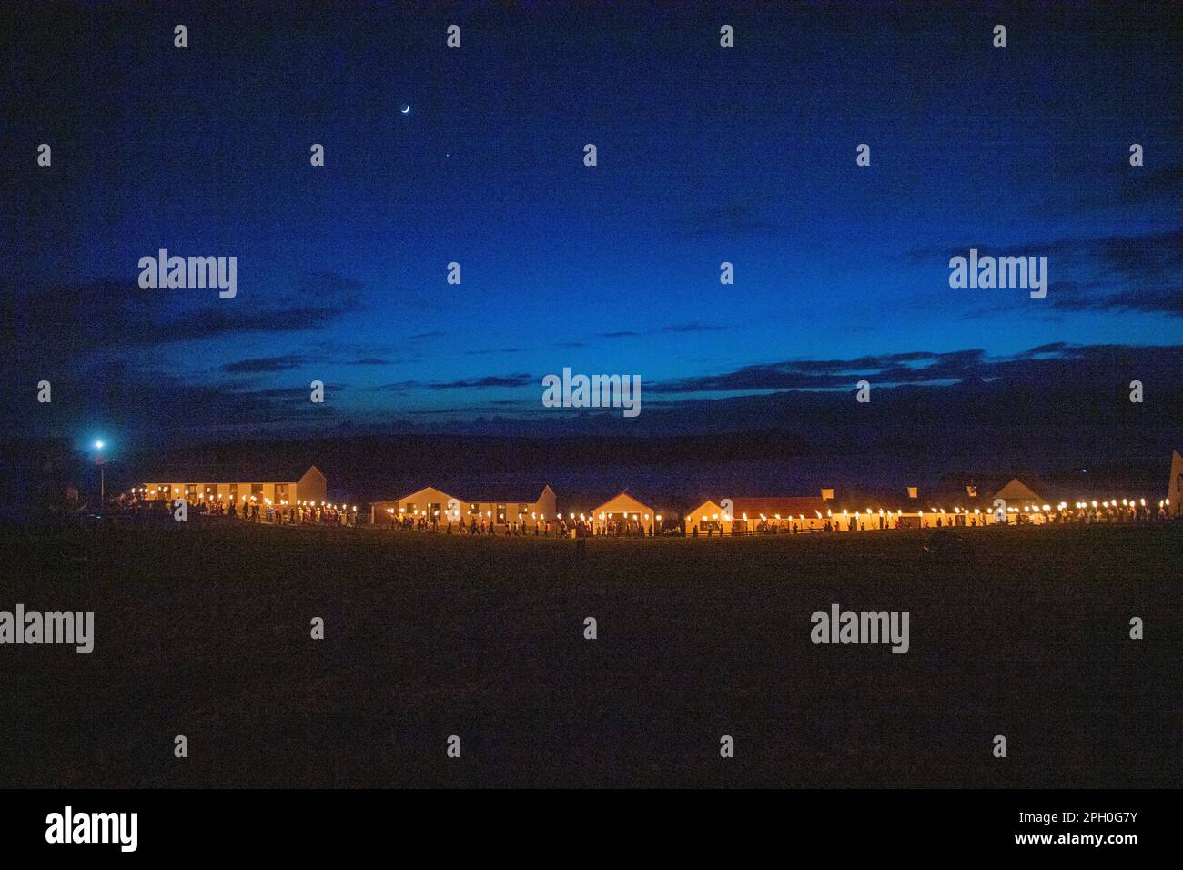 Bigton, Shetland, UK, 24th March 2023, South Mainland Up Helly Aa the ...