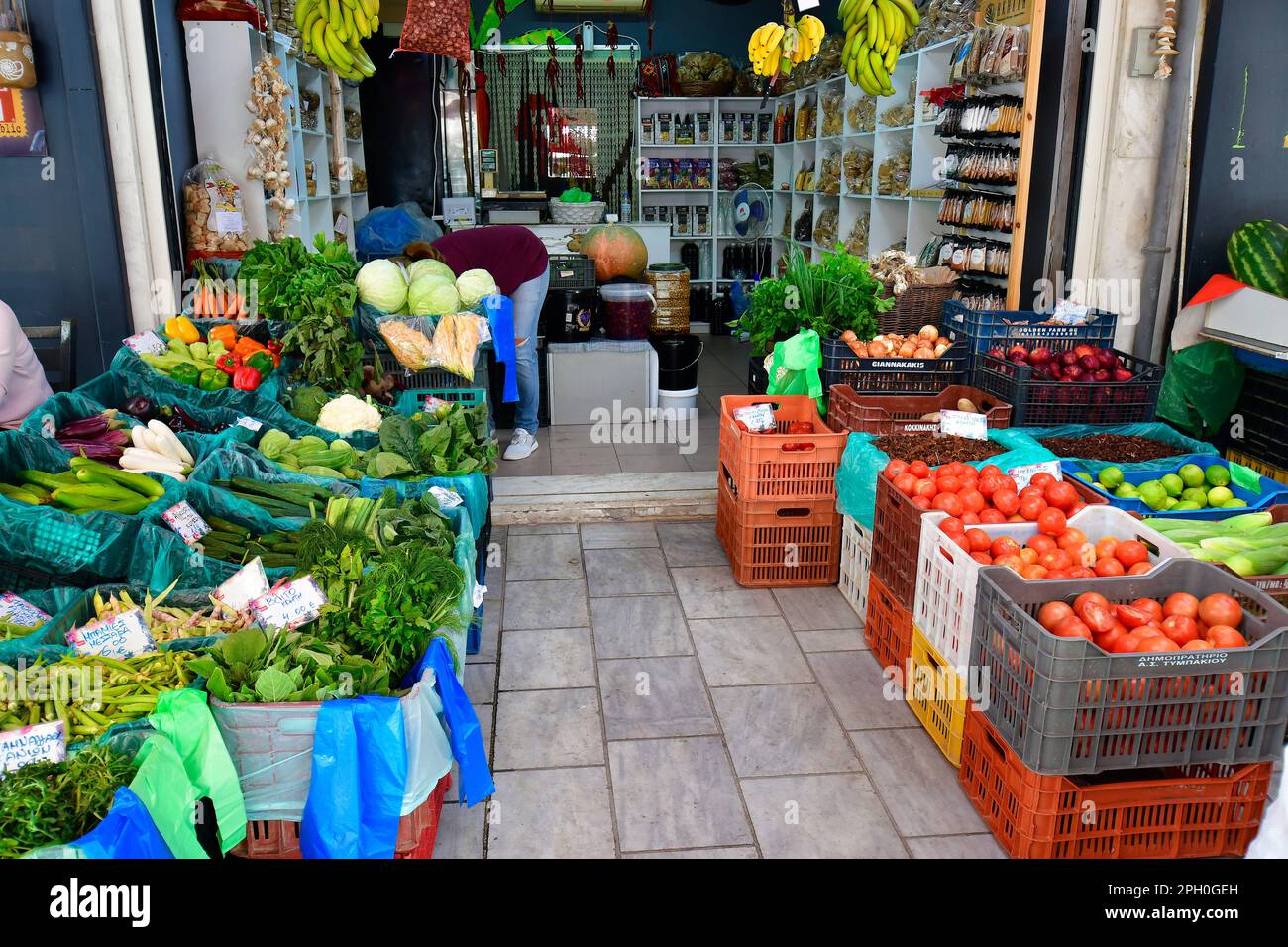 Iraklio, Greece - October 14, 2022: The capital of Crete Island ...