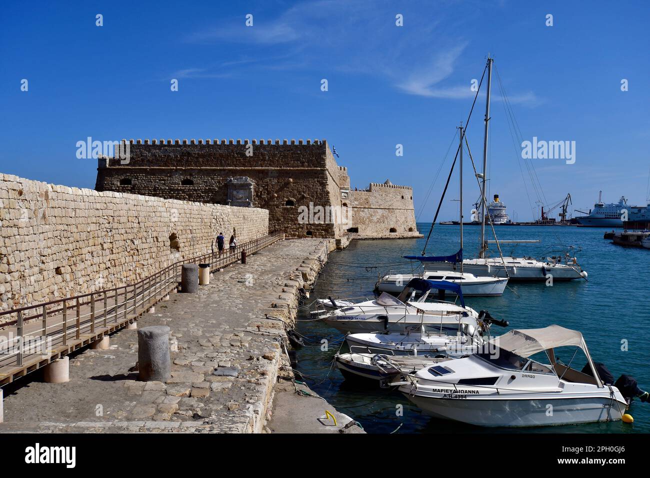 Iraklio, Greece - October 14, 2022: The capital of Crete Island, the ...