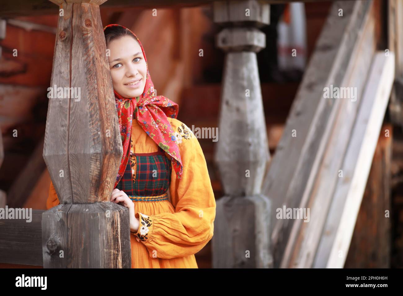 The concept of ancient traditions. Slavic carnival. Rites, dances ...
