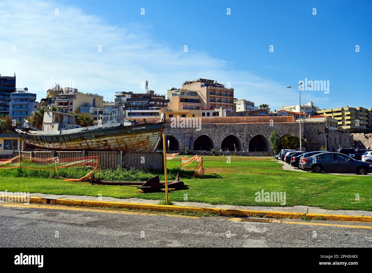 Iraklio, Greece - October 14, 2022: The capital of Crete Island, city ...