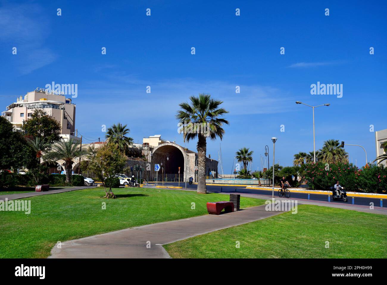 Iraklio, Greece - October 14, 2022: The capital of Crete Island, the ...