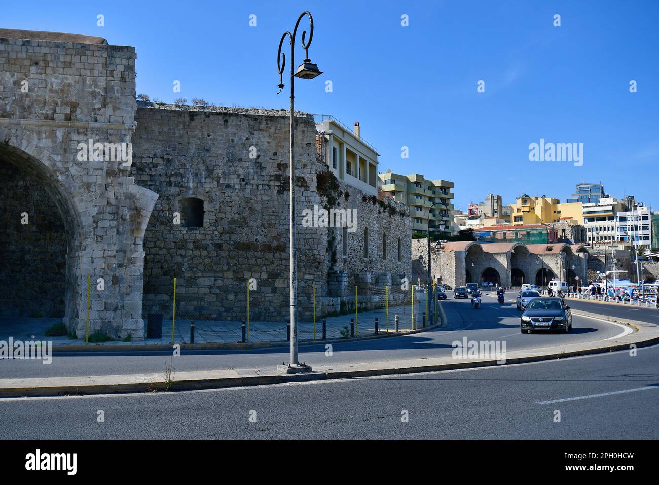 Iraklio, Greece - October 14, 2022: Old Venetian Dockyards along the ...