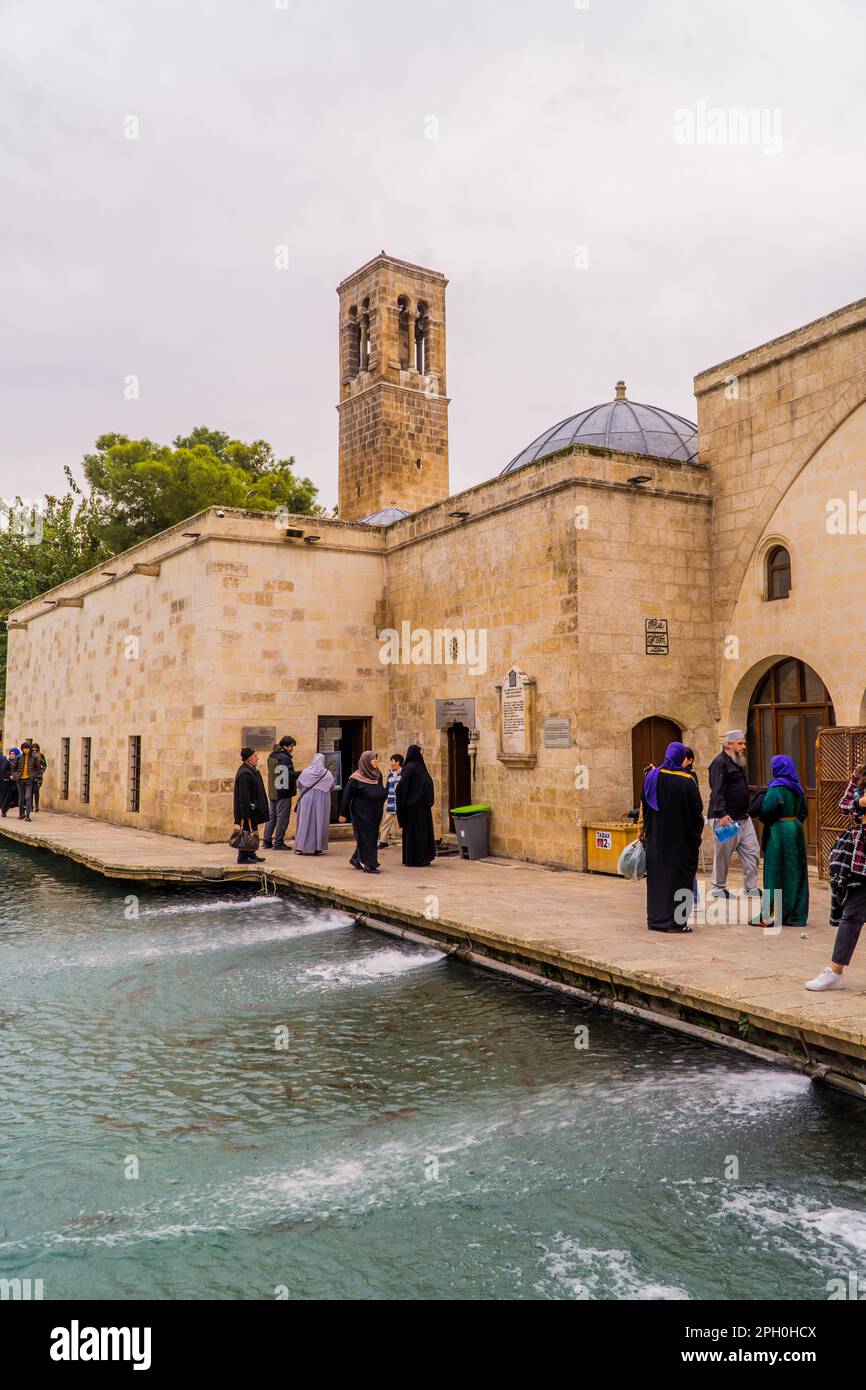 Balikligol - Pool of Abraham and Rizvaniye Mosque in Sanliurfa Turkey ...