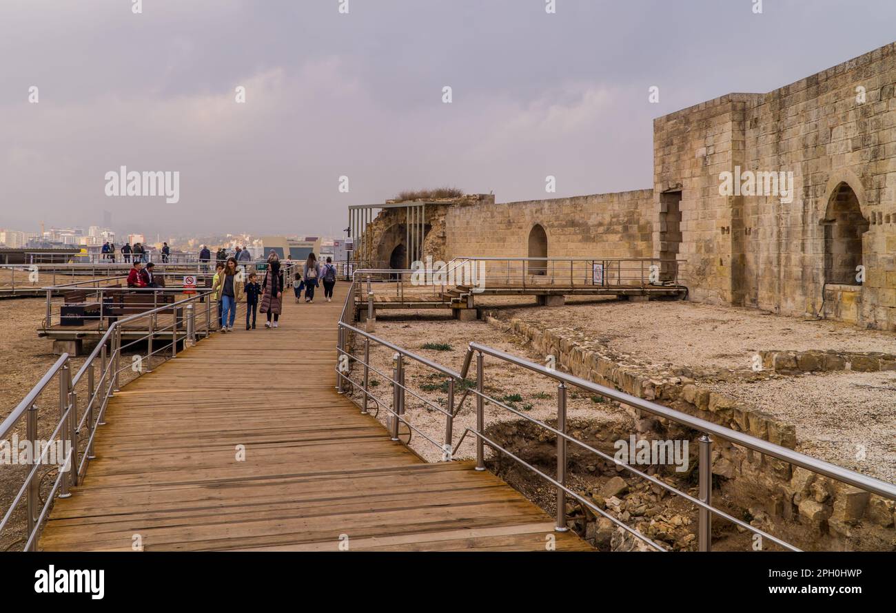 Aerial view of the city of Gaziantep, Turkey from Gaziantep Castle ...