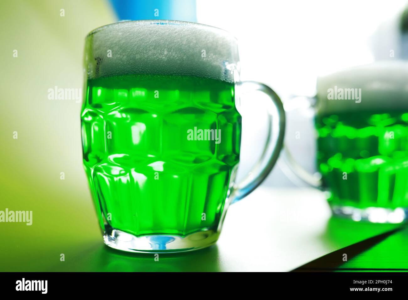 Saint Patrick's Day holiday. National Irish holiday. Green beer. Hand ...