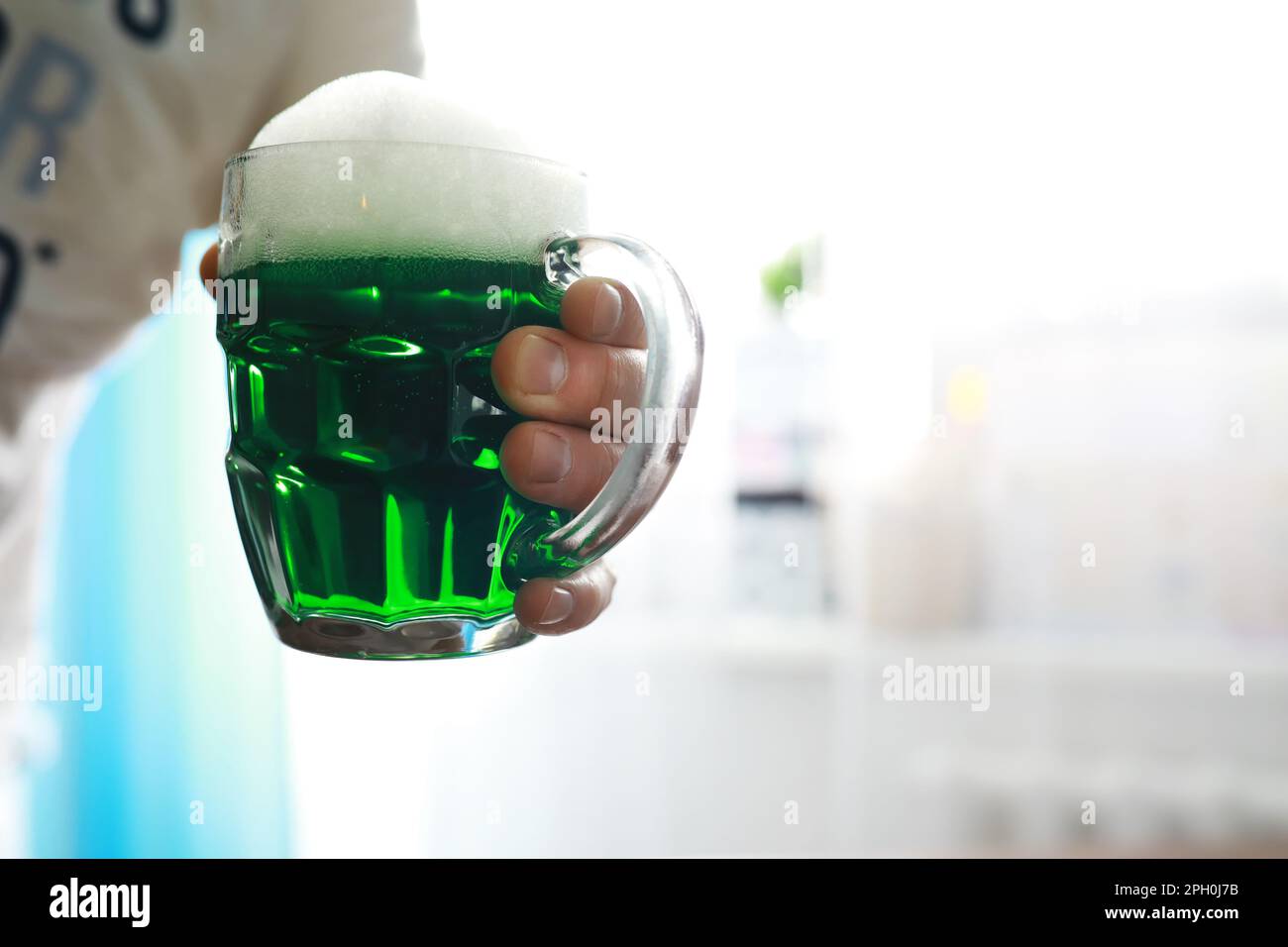 Saint Patrick's Day holiday. National Irish holiday. Green beer. Hand ...