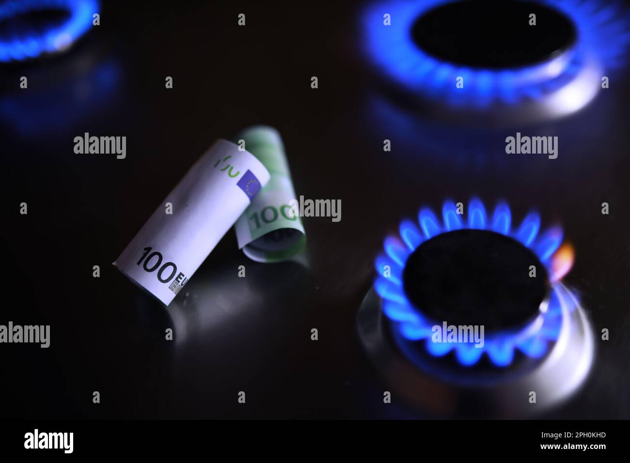 The cost of gas, the euro crisis. 100 euros on a gas burner. Sanctions ...
