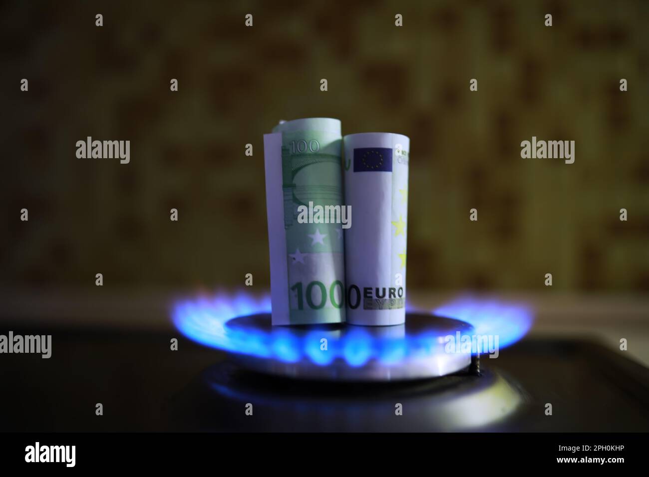 The cost of gas, the euro crisis. 100 euros on a gas burner. Sanctions ...