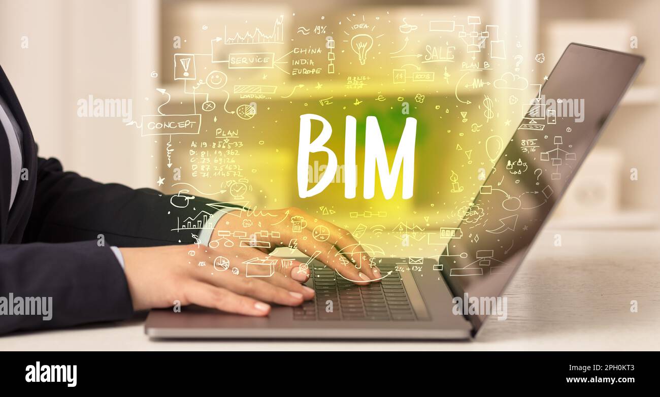 hand working on new modern computer Stock Photo - Alamy