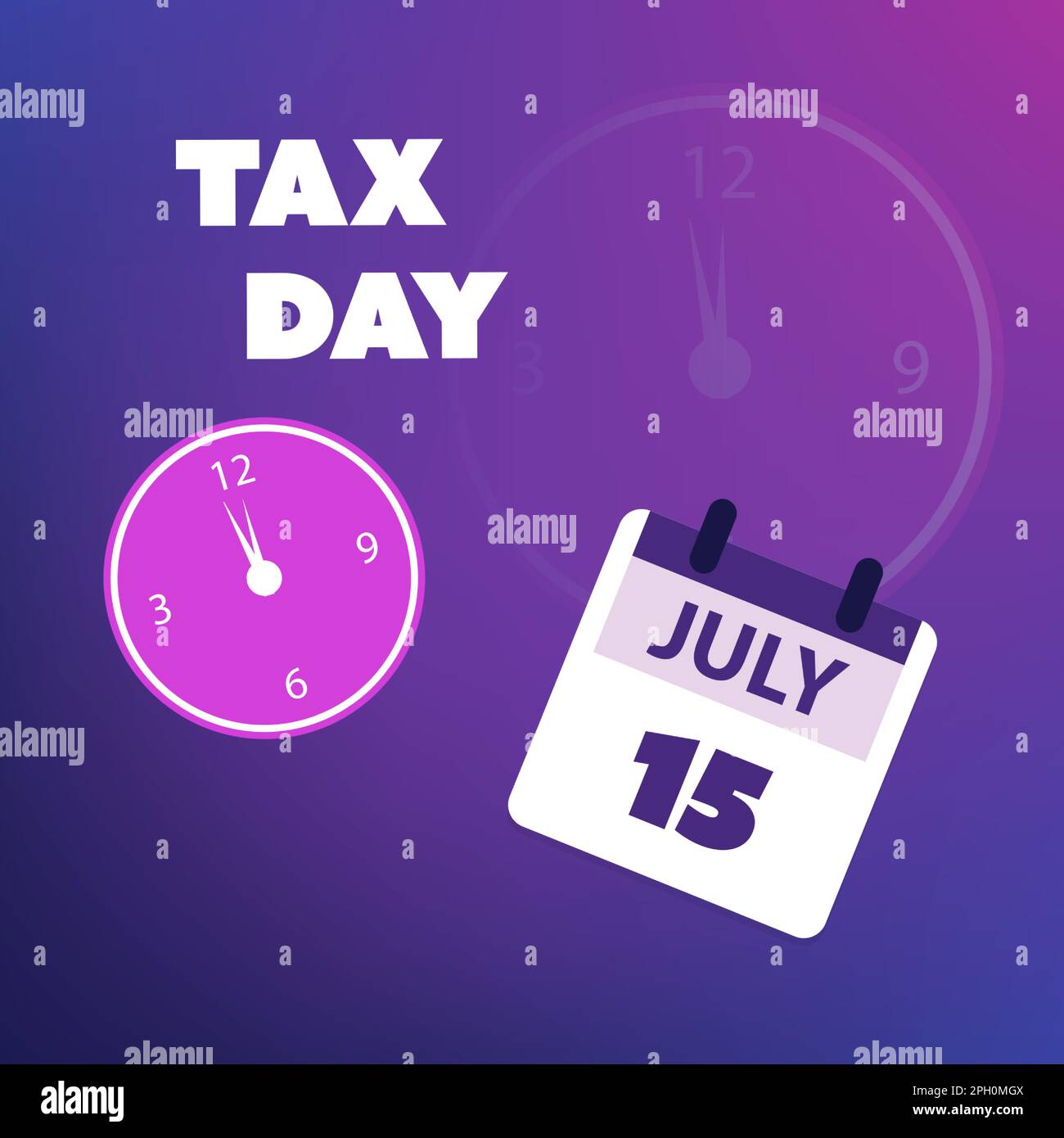 Tax returns clock Stock Vector Images - Alamy