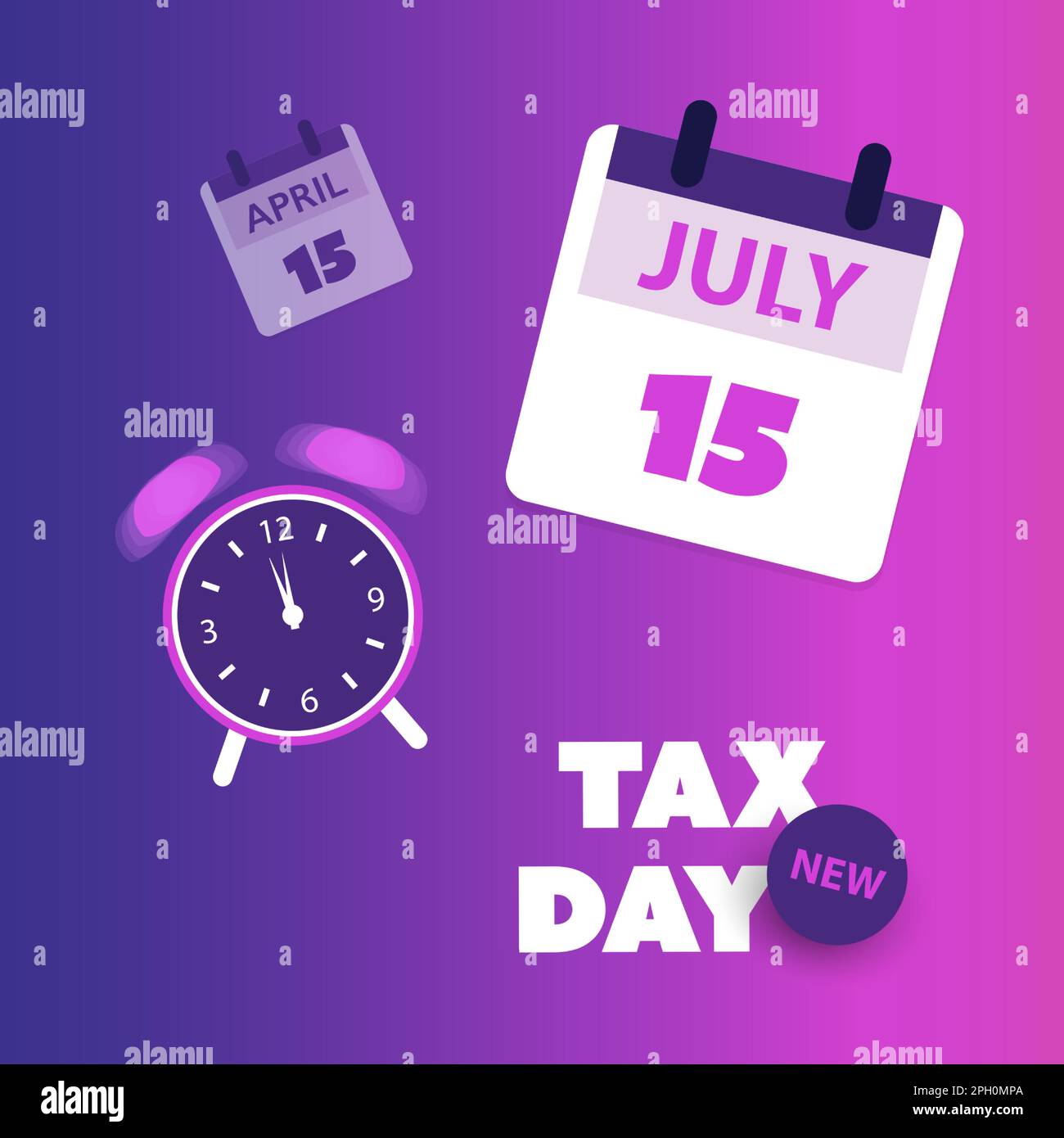 Tax returns clock Stock Vector Images - Alamy