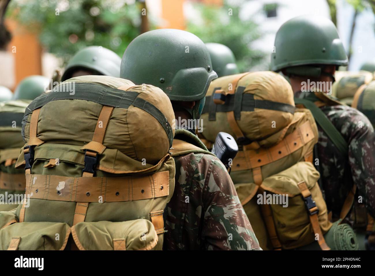 Salvador, Bahia, Brazil - September 07, 2022: Army soldiers standing ...