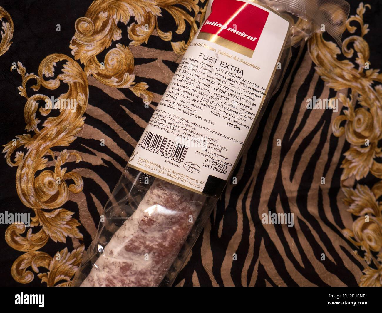 Julian Mairal Fuet Extra Stock Photo - Alamy