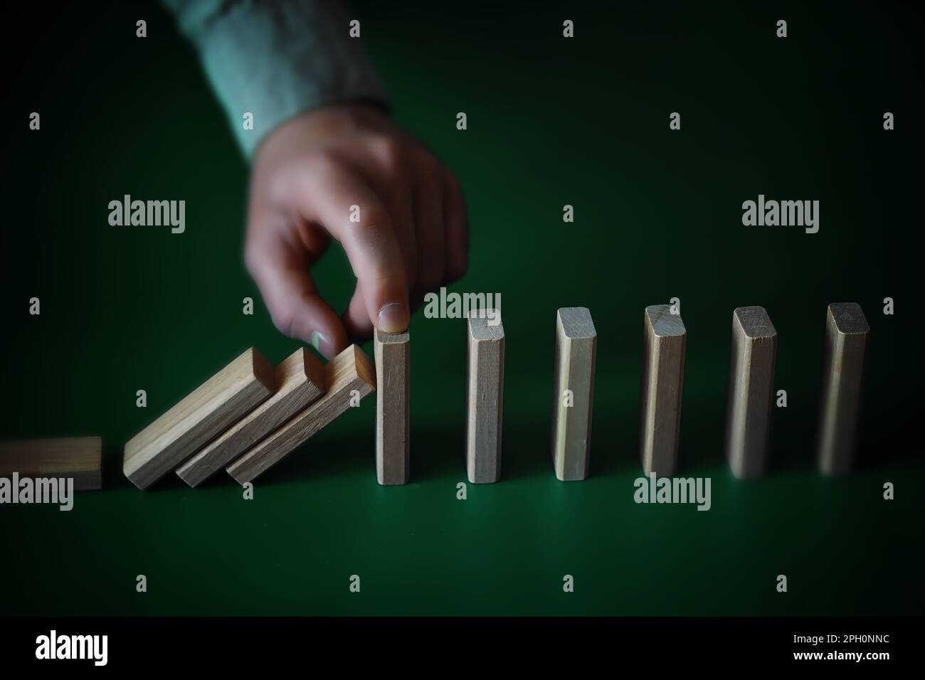 Dominoes falling top hi-res stock photography and images - Alamy