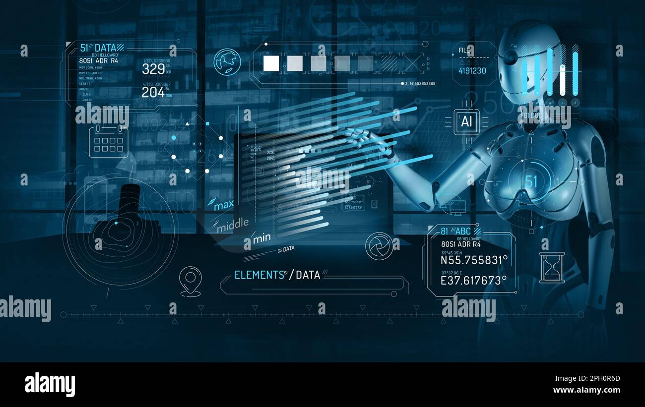 Virtual infographics with geolocation data and artificial intelligence ...