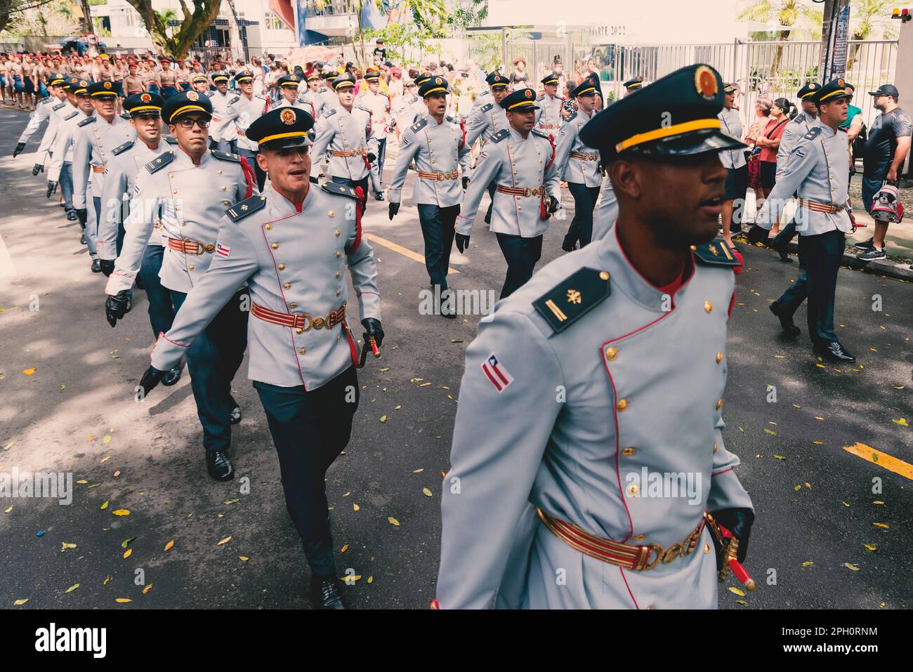 Salvador, Bahia, Brazil - September 07, 2022: Bahia Military Police ...