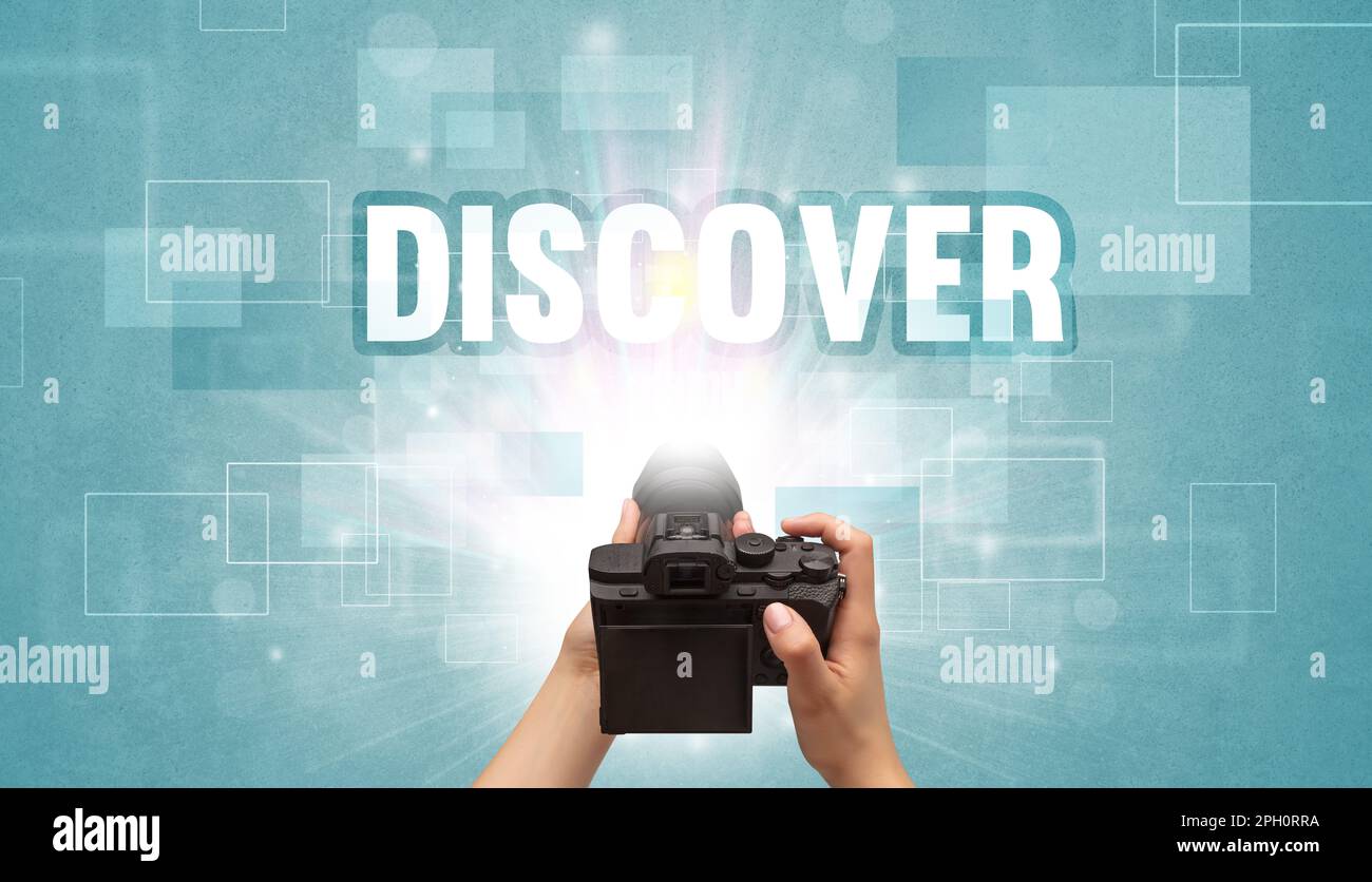 hand holding digital camera, traveling concept Stock Photo - Alamy