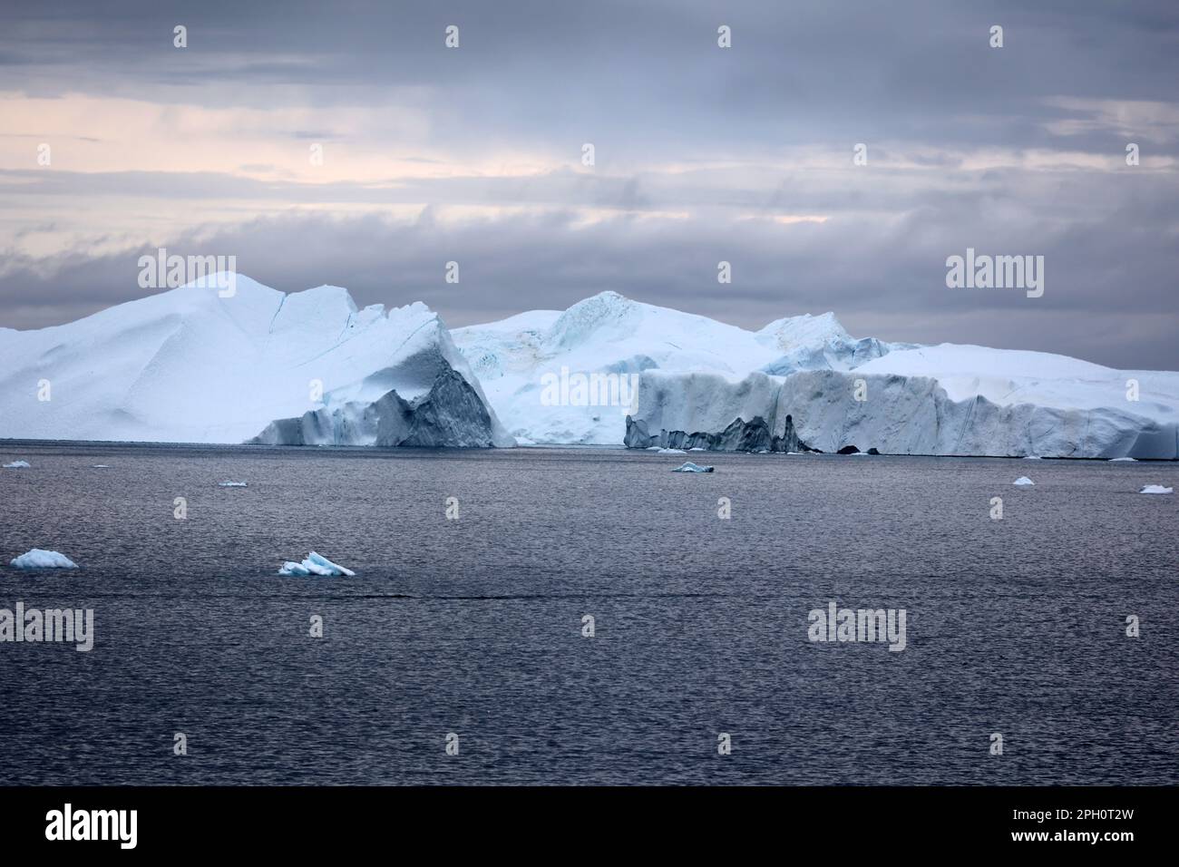Icebergs in Disko Bay, Arctic, Greenland, Denmark Stock Photo - Alamy