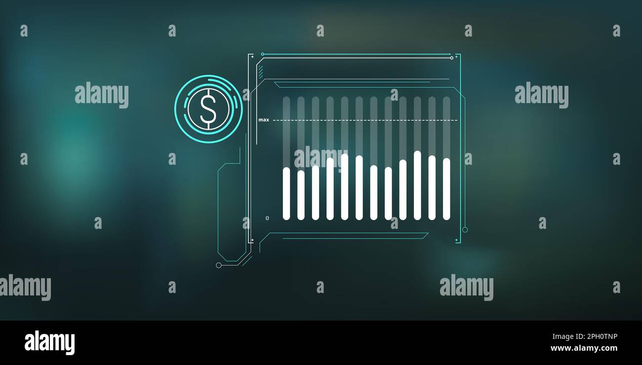 Clear and concise infographic of dollar price stability Stock Photo - Alamy