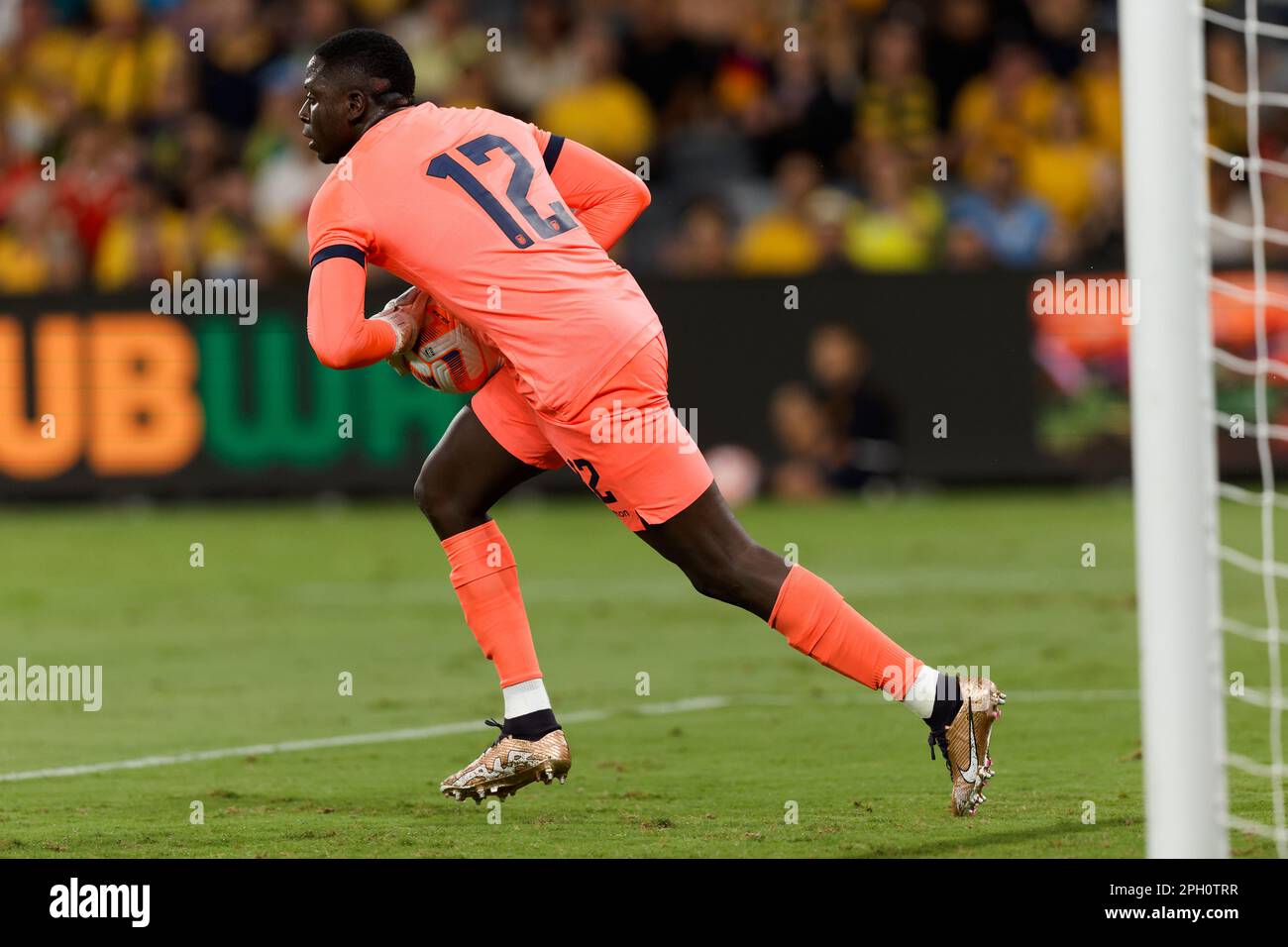 Moisés Ramirez of Ecuador in action during the match between Australia and Ecuador at CommBank ...