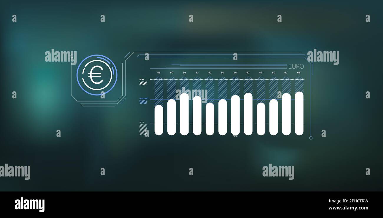Clear and concise infographic of euro price stability Stock Photo - Alamy