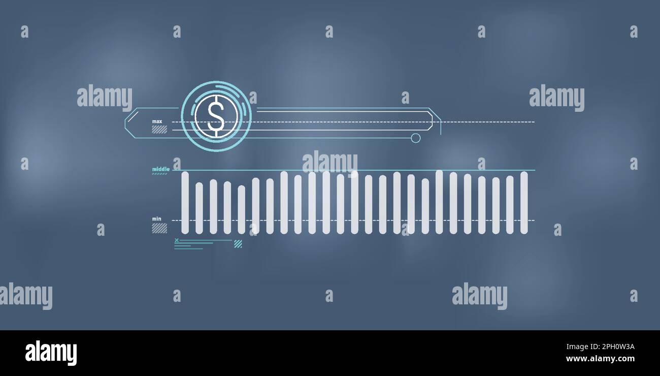 Simple infographics about the stability of the dollar price Stock ...