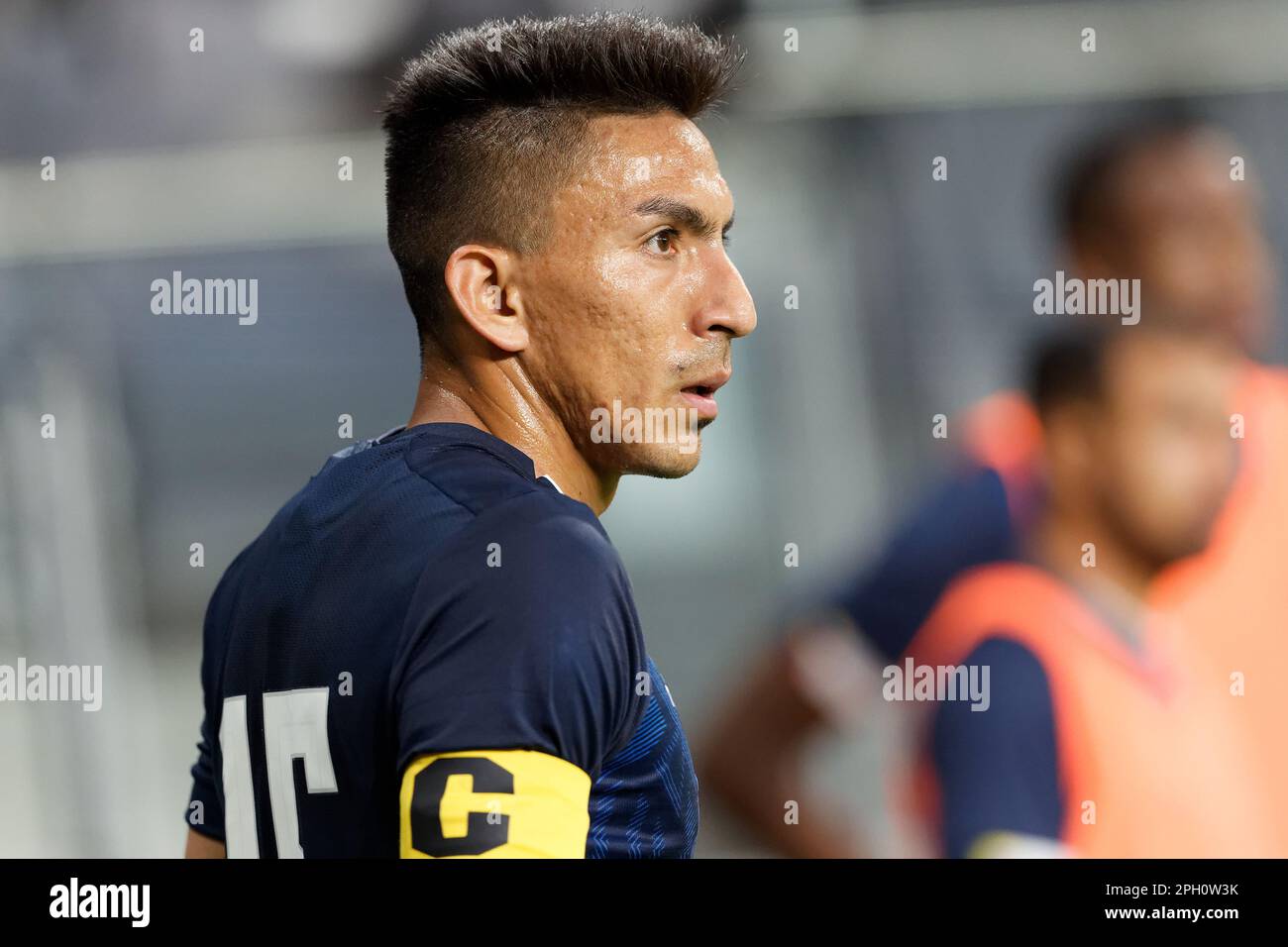 Angel Mena of Ecuador looks on during the match between Australia and ...