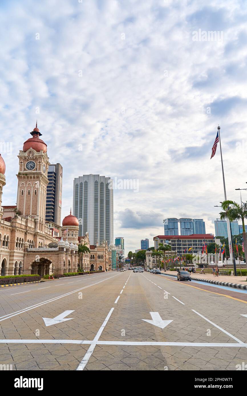 The architecture of Merdeka Square in Kuala Lumpur. Kuala Lumpur ...