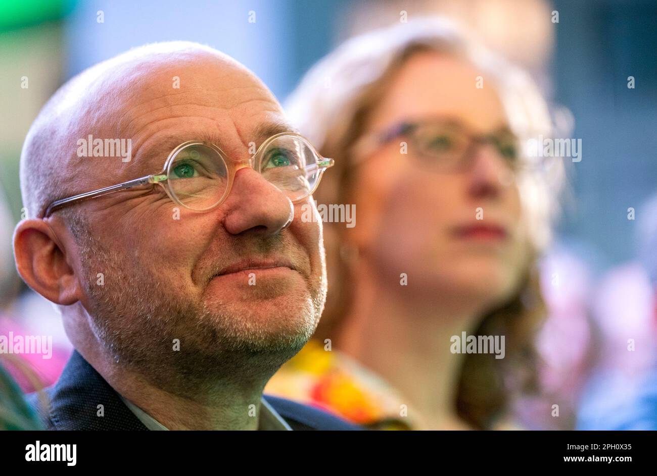 Co-leader of the Scottish Green Party Patrick Harvie at the 2023 ...