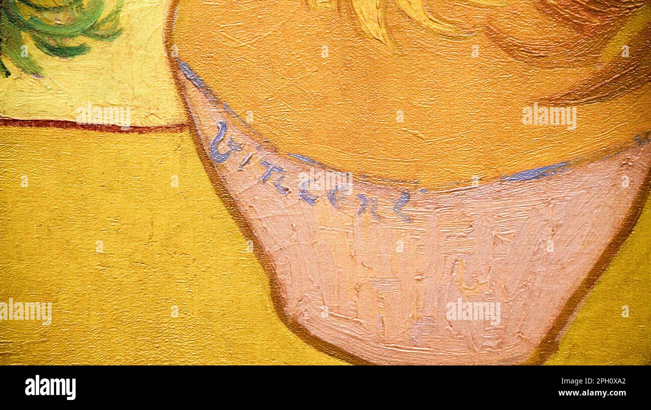 Amsterdam, Netherlands. January 2023. Autograph of Vincent van Gogh ...