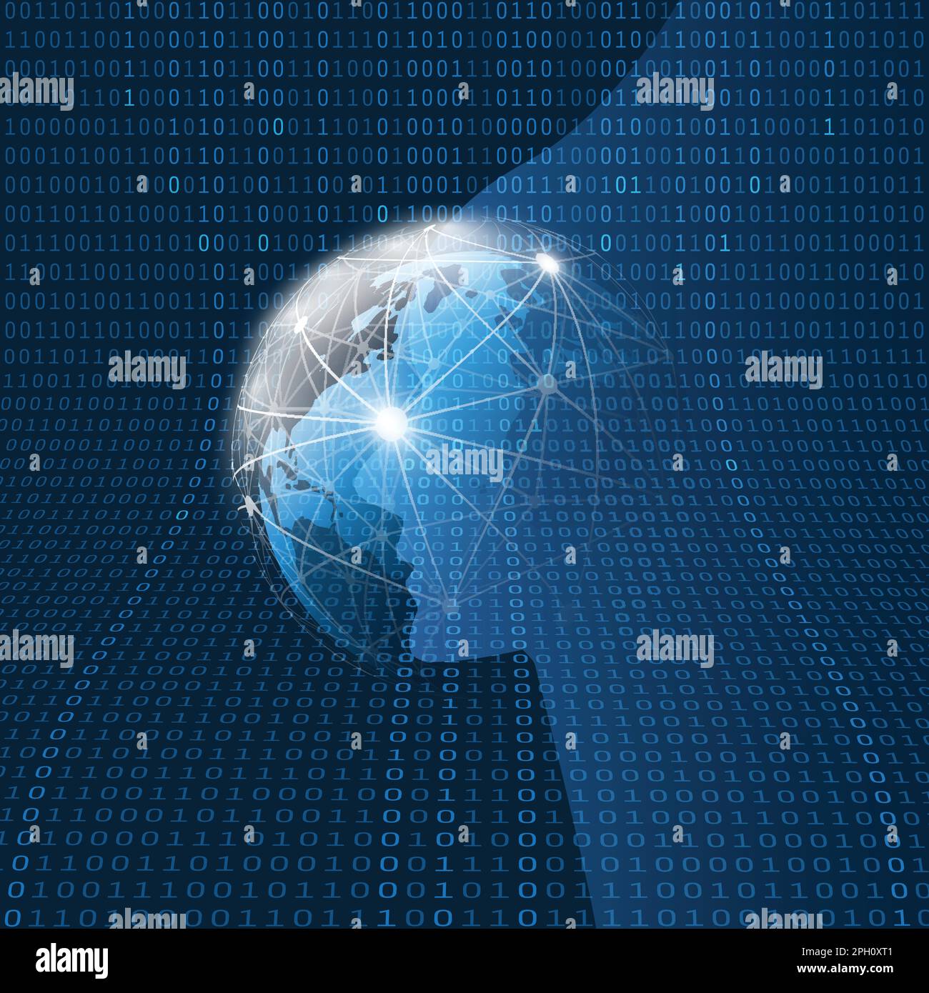 Futuristic Machine Learning, Artificial Intelligence, Cloud Computing, Automated Support ...